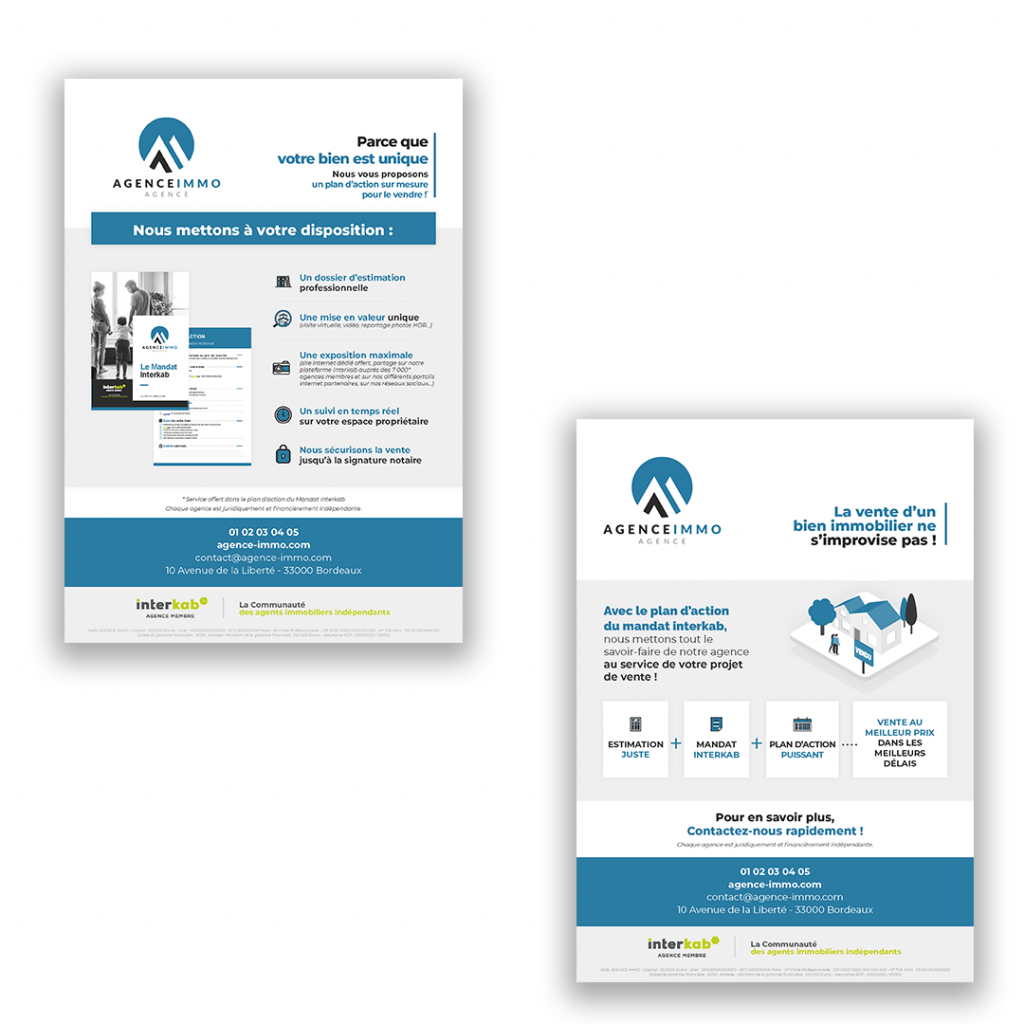 Flyer A5 « Premium Mandat » r/v - le shop by la boîte immo